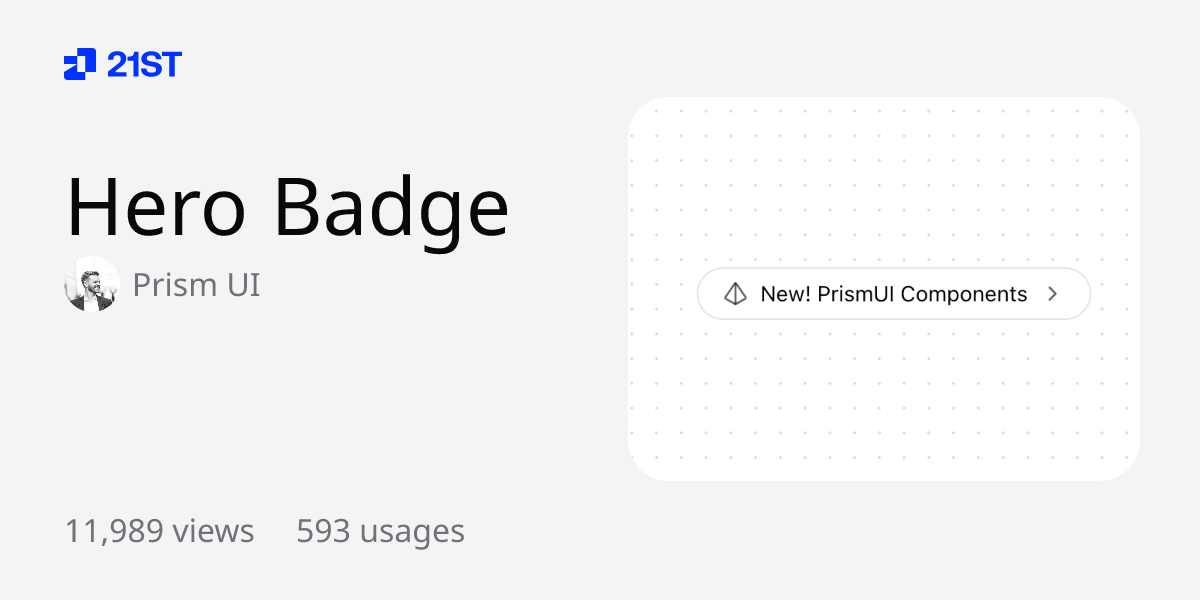 21st.dev - Discover, share, and craft UI components