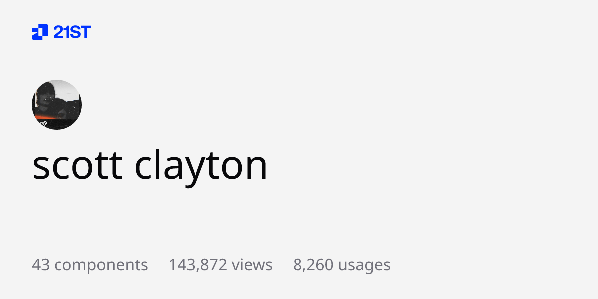 scott clayton | 21st.dev - The first vibe-crafting tool | 21st.dev