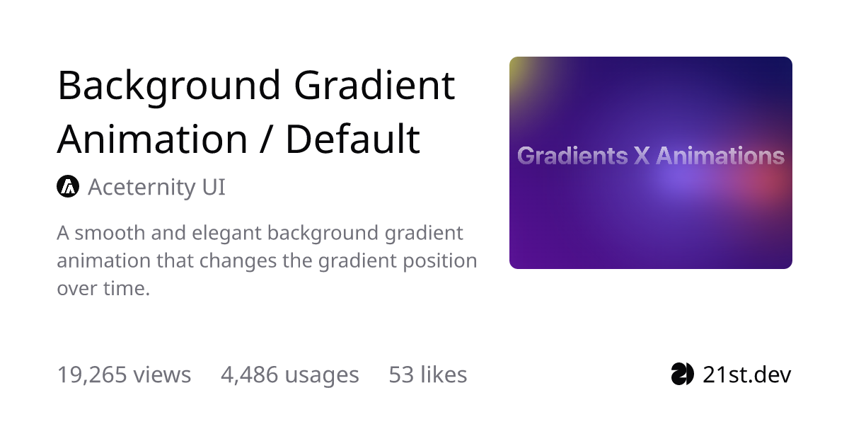 21st.dev - Discover, share, and craft UI components 21st.dev - Discover, share, and craft UI components