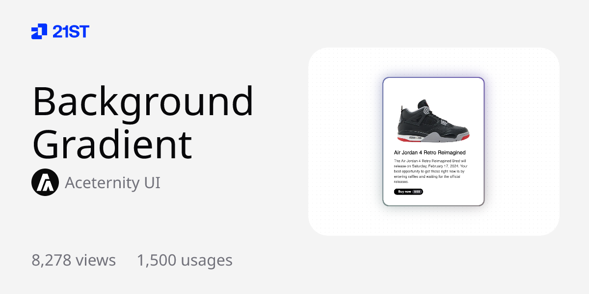 Background Gradient | Community Components - 21st.dev - The first vibe-crafting tool | 21st.dev