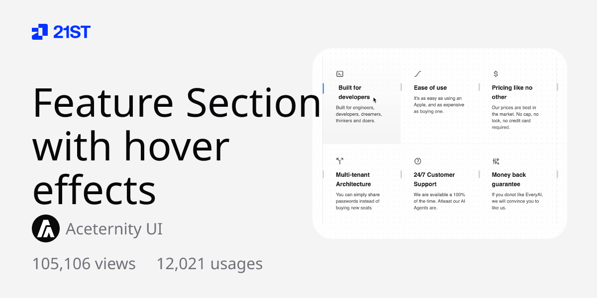 21st.dev - Discover, share, and craft UI components