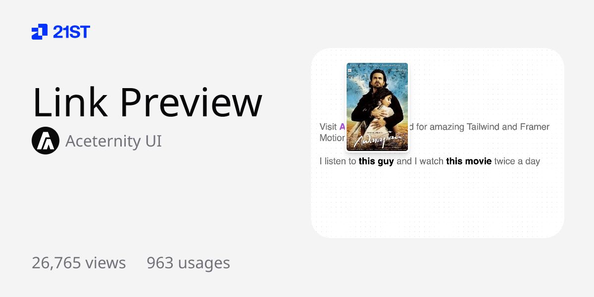 21st.dev - Discover, share, and craft UI components