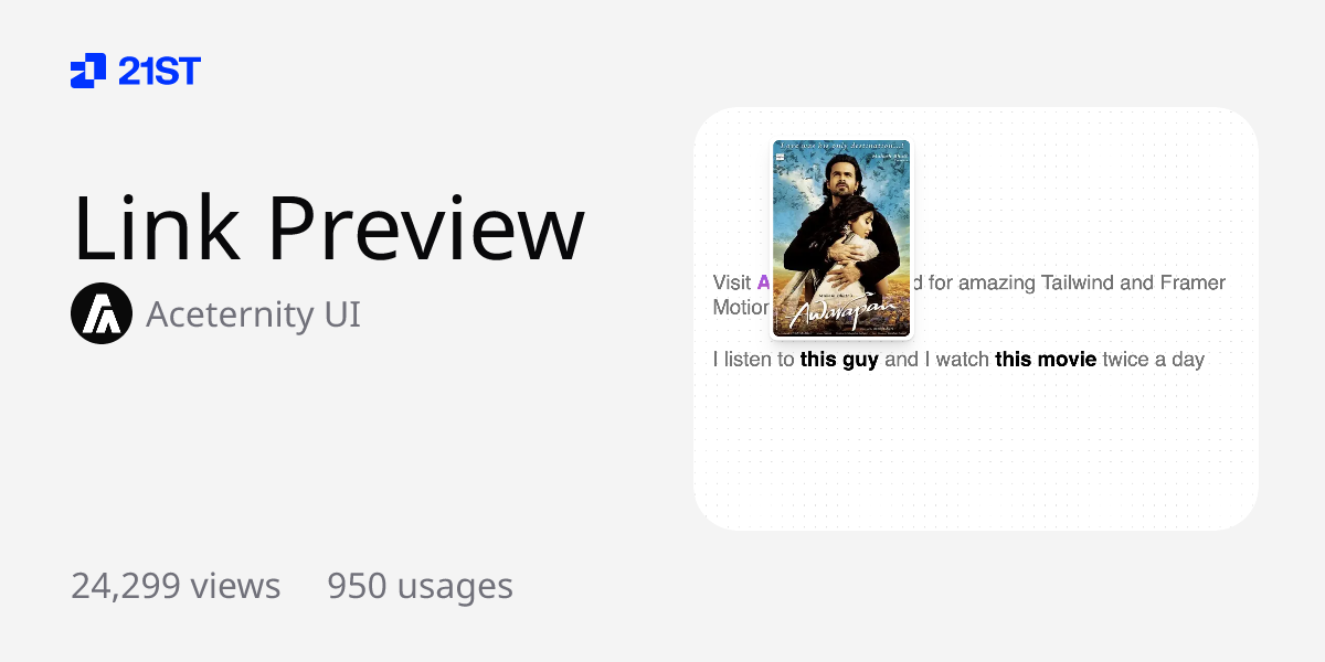 Link Preview | 21st.dev - The first vibe-crafting tool | 21st.dev