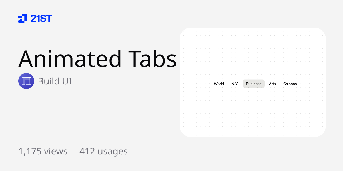 21st.dev - Discover, share, and craft UI components