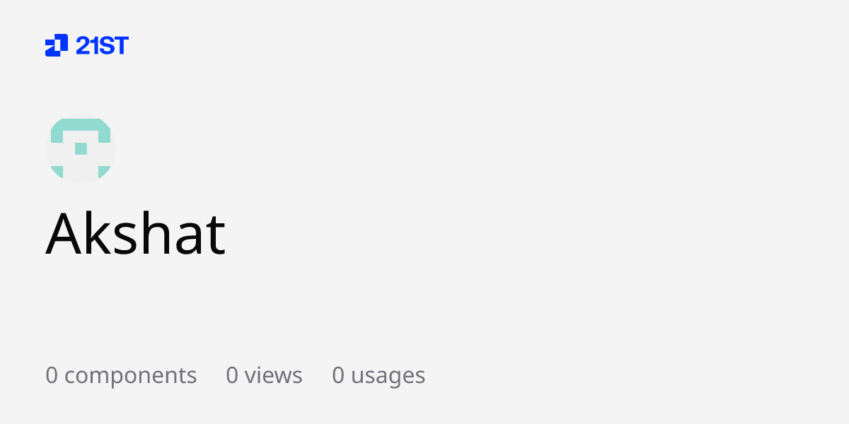 Akshat's components and demos | 21st.dev
