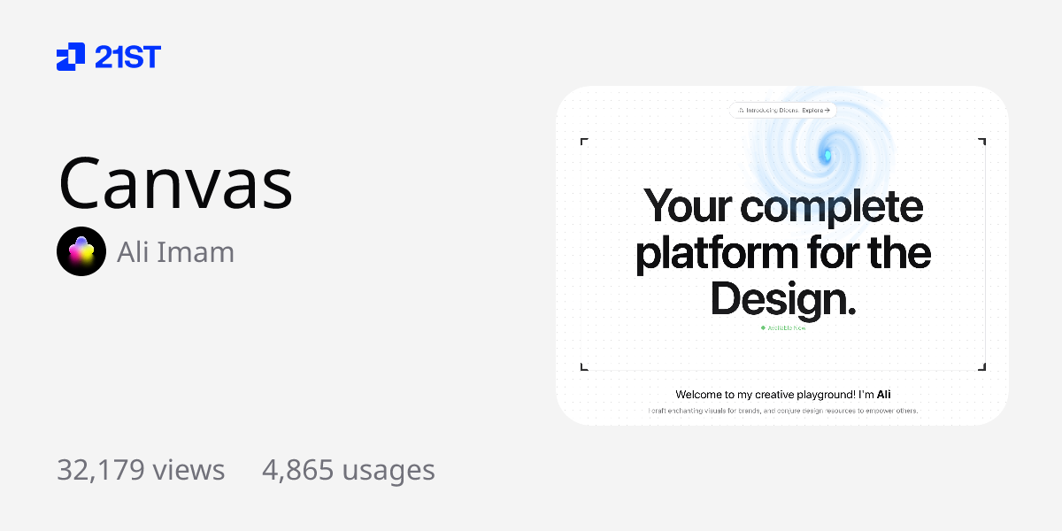 21st.dev - Discover, share, and craft UI components