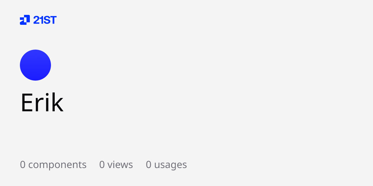 Erik | 21st.dev - The first vibe-crafting tool | 21st.dev