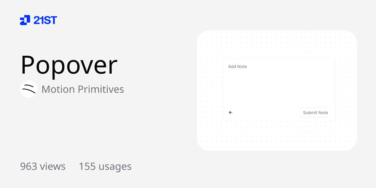 21st.dev - Discover, share, and craft UI components