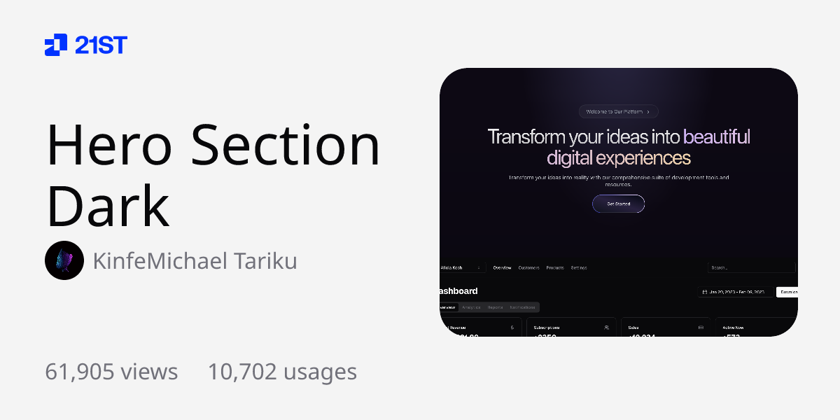 21st.dev - Discover, share, and craft UI components