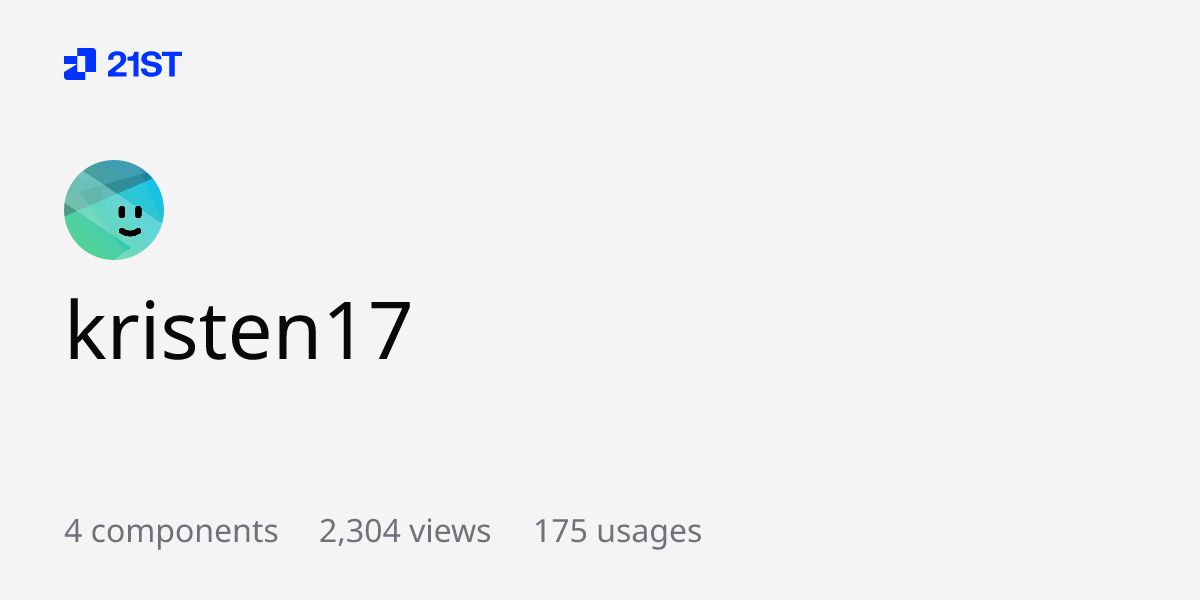 kristen17 | 21st.dev - Craft with AI | 21st.dev