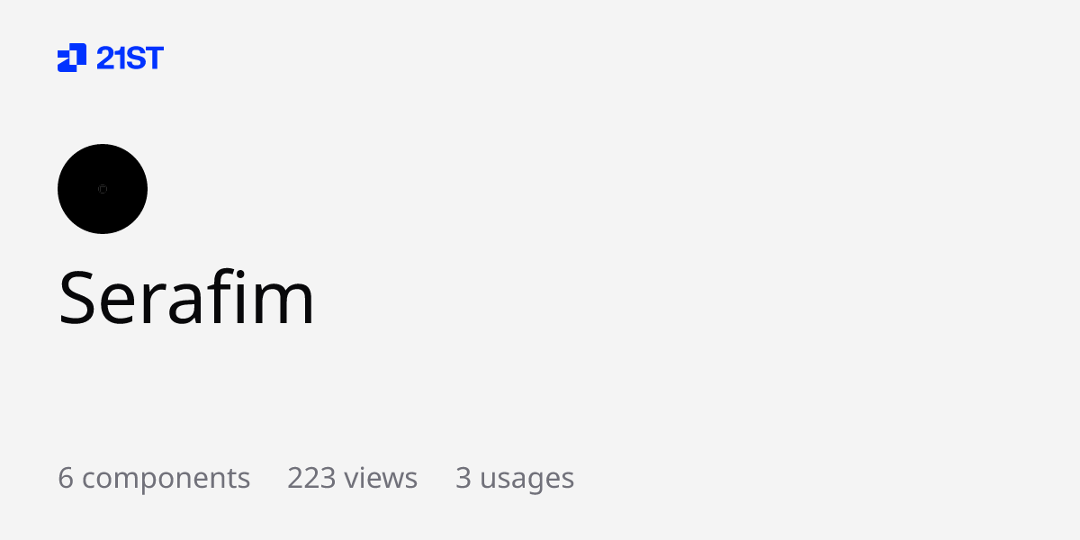 localhost_serafim | 21st.dev - The NPM for Design Engineers | 21st