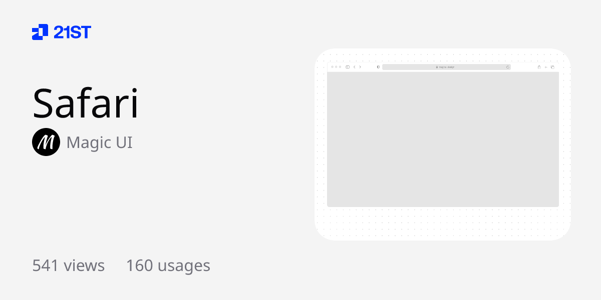 21st.dev - Discover, share, and craft UI components