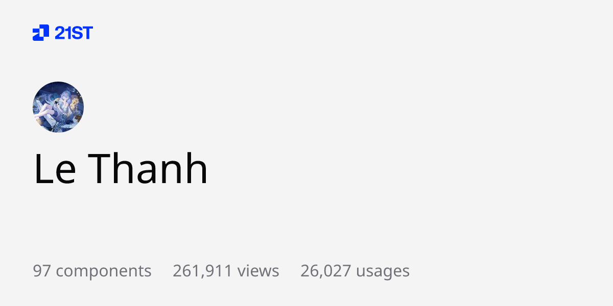 Le Thanh | 21st.dev - Craft with AI | 21st.dev