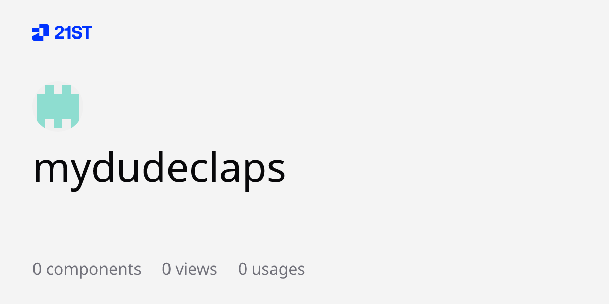 mydudeclaps | 21st.dev - Discover, share, and craft UI components | 21st.dev