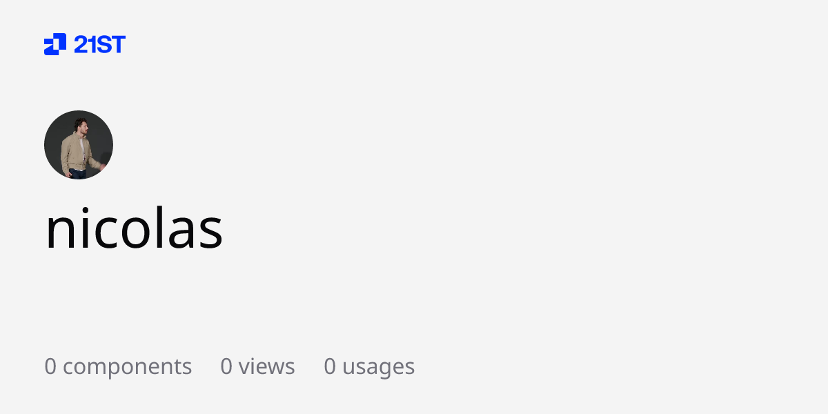 nicolas's components and demos | 21st.dev