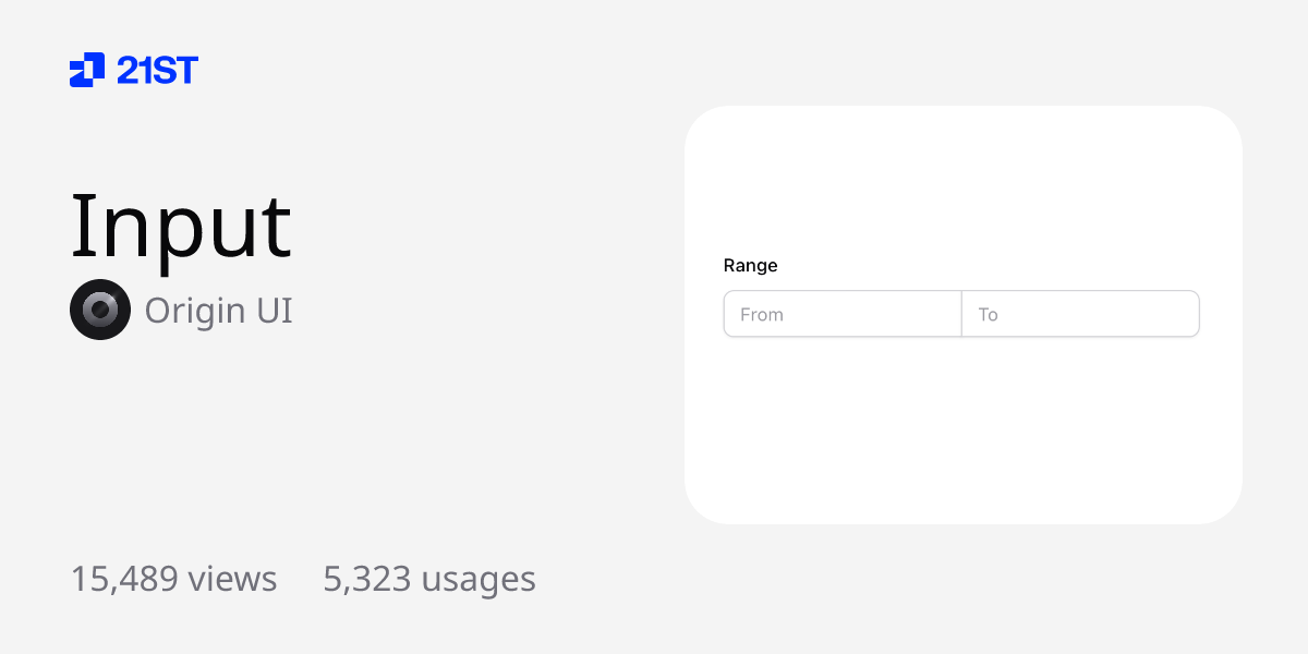 21st.dev - Discover, share, and craft UI components