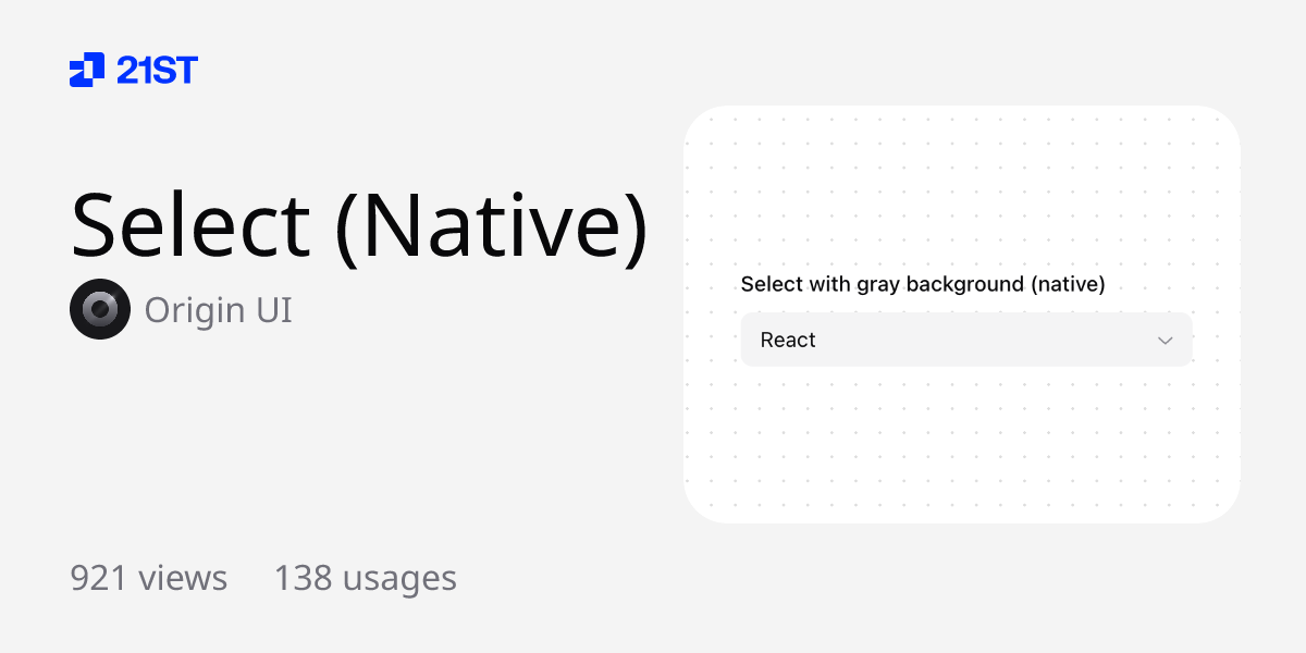 21st.dev - Discover, share, and craft UI components