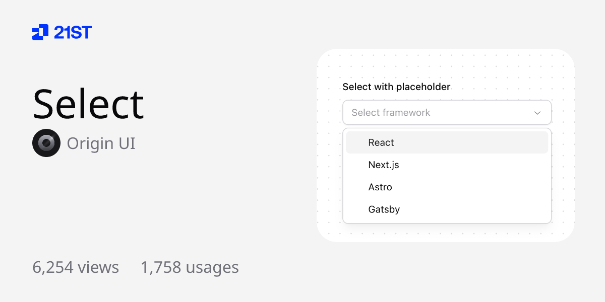 21st.dev - The NPM for Design Engineers