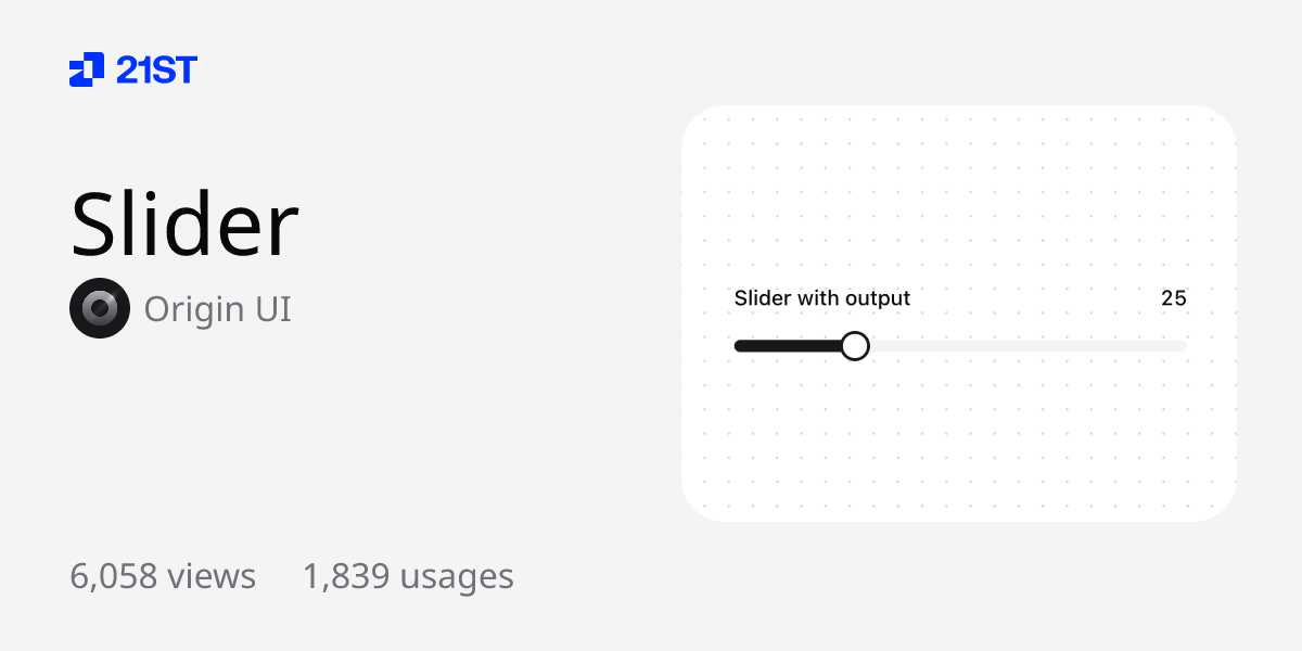21st.dev - Discover, share, and craft UI components