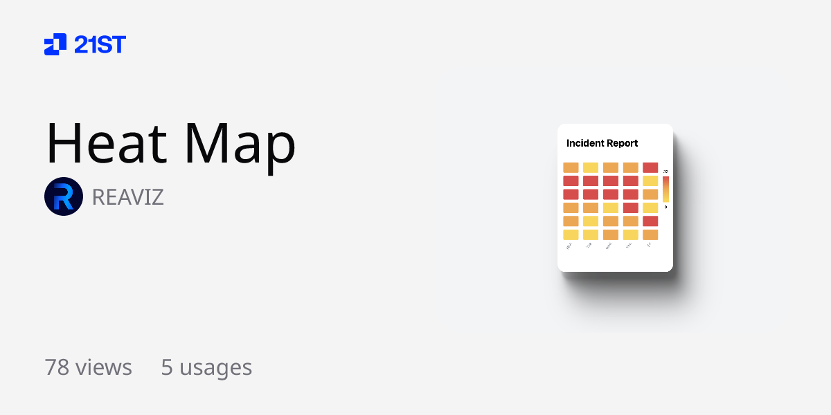 Heat Map | 21st.dev - Discover, share, and craft UI components | 21st.dev