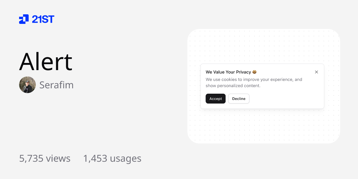 21st.dev - Discover, share, and craft UI components