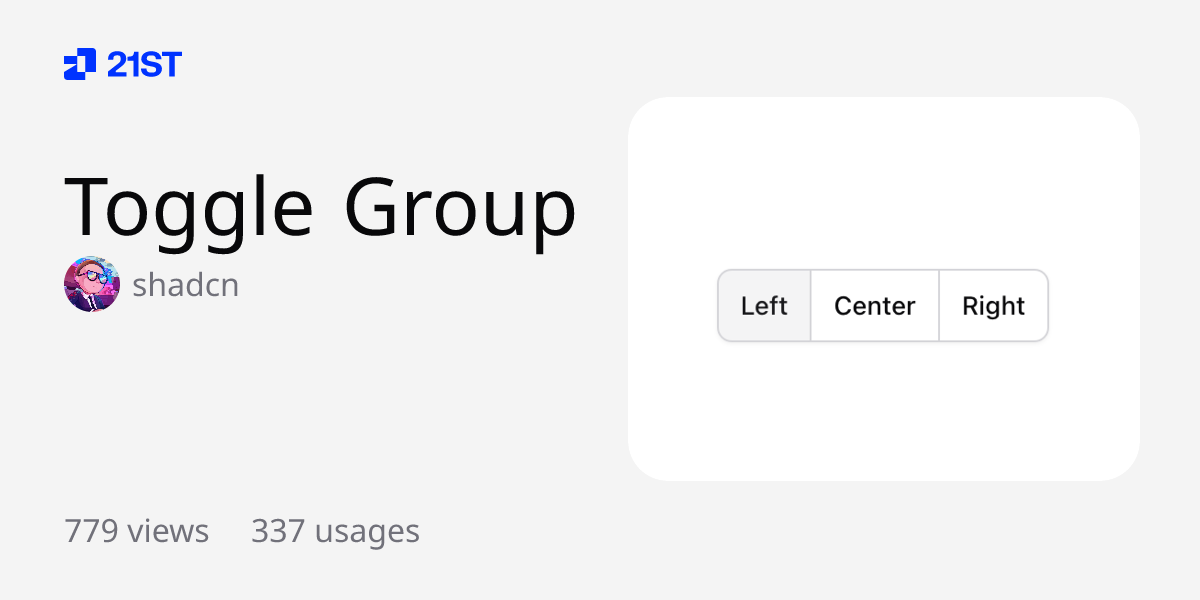 21st.dev - Discover, share, and craft UI components