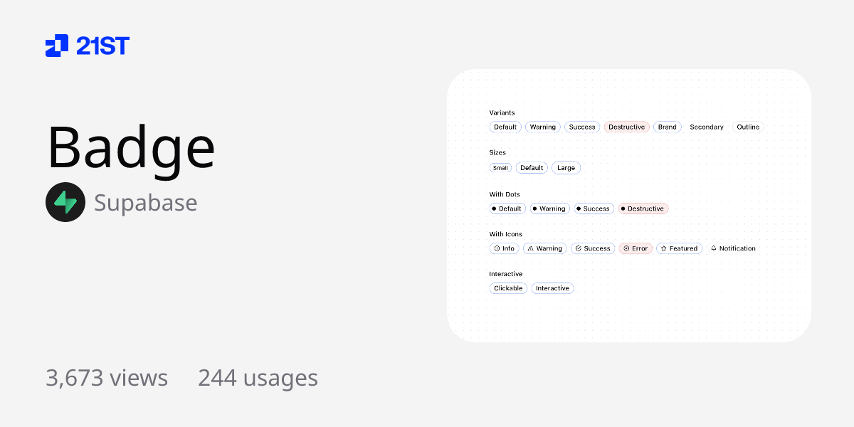 21st.dev - Discover, share, and craft UI components